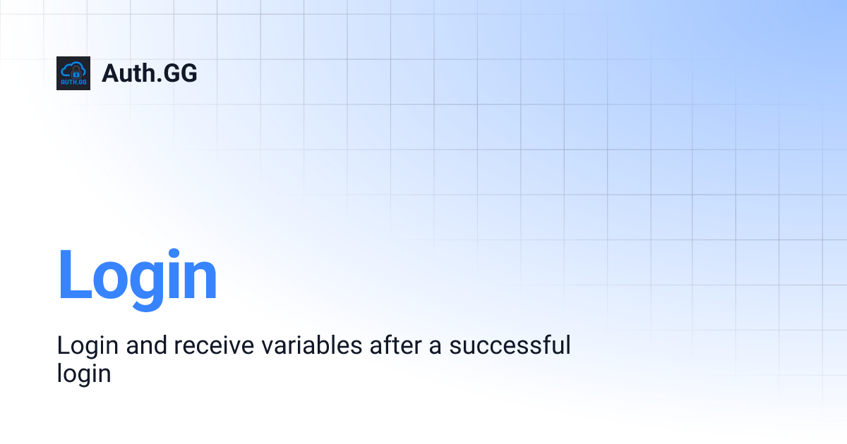 Login | Auth.GG